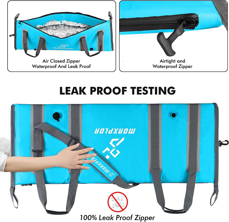 Insulated Fish Cooler Bag for Fishing Insulated Fish Kill Bag w Easy ...
