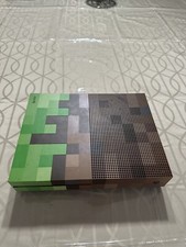 Microsoft Xbox One S Minecraft Limited Edition Bundle 1TB Green & Brown ...
