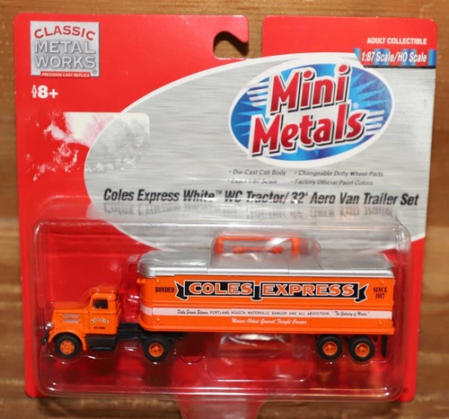 CLASSIC METAL WORKS MINI METALS COLES EXPRESS WHITE TRAILER TRUCK 1:87 ...
