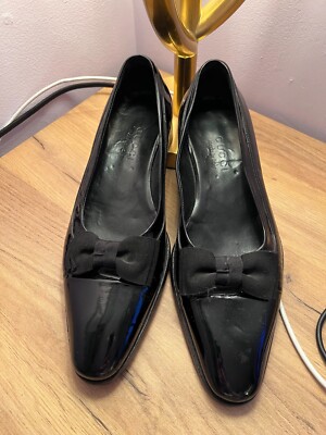Rare Vintage Designer Gucci Mens Calfskin Leather Tuxedo Opera Pumps ...
