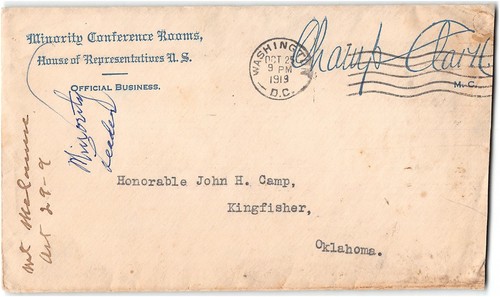 House of Representatives Champ Clark, ( MO) signer of the 17th ...