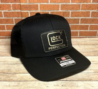 Richardson 112 Glock Leatherette Patch Trucker Hat - Gun Glock Hat ...