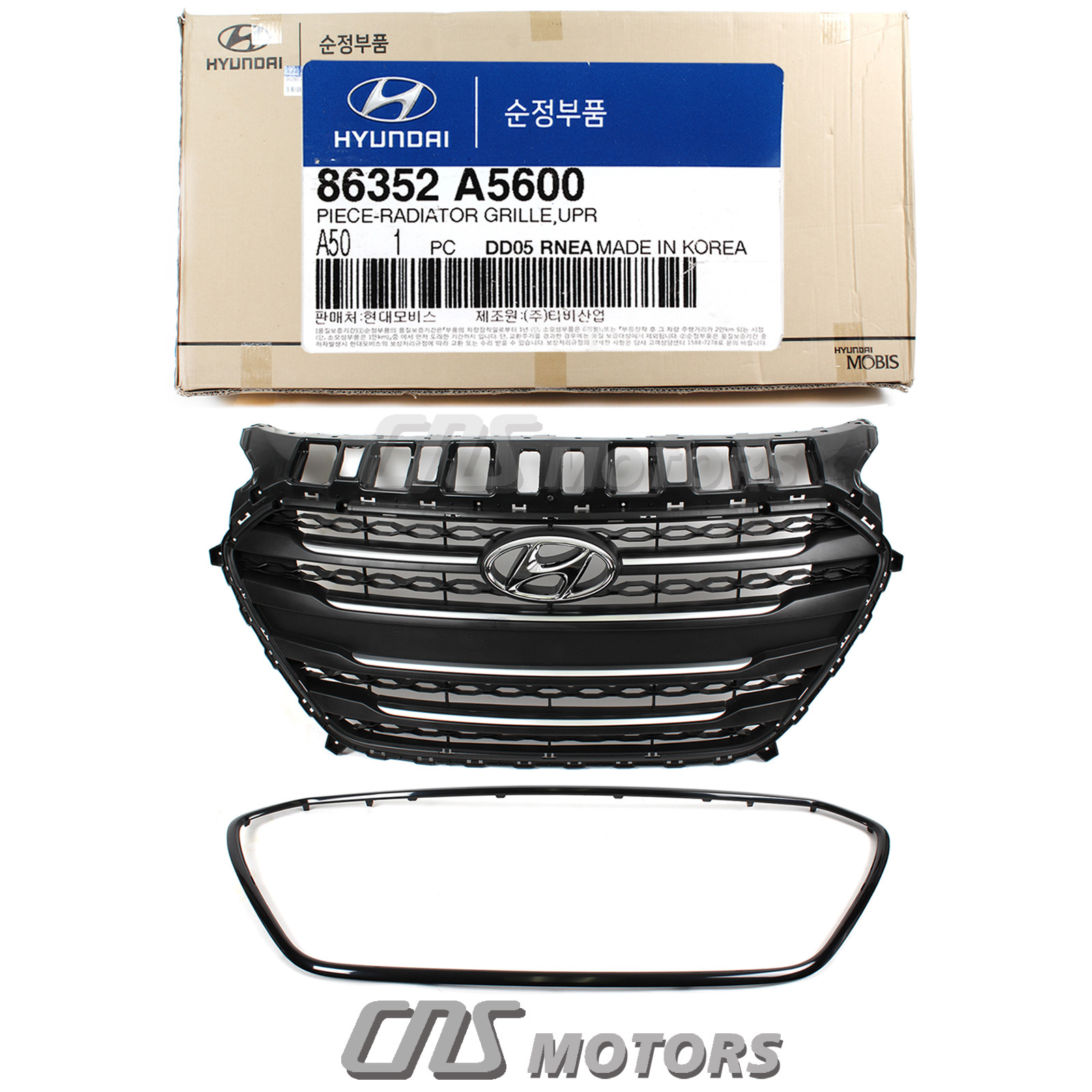 GENUINE Radiator Grille & Molding for 13-17 Hyundai Elantra GT ...