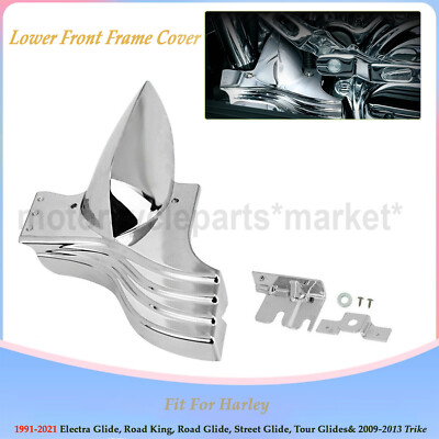 Chrome Lower Front Frame Cover For Harley Electra Road Glide King FLHTC ...
