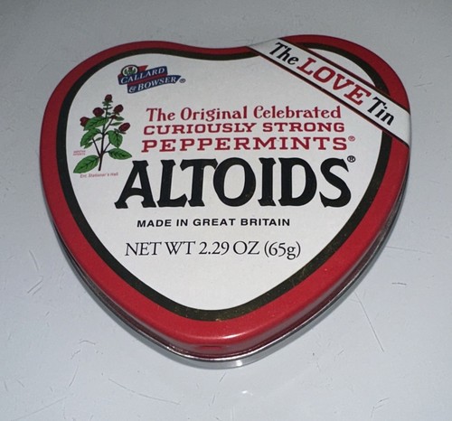 Altoids Peppermints Heart The Love Tin w/ Contents Great Britain ...