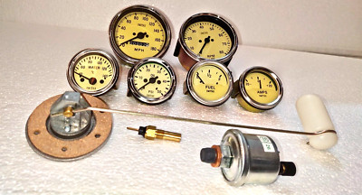 Smiths 52mmTemp Oil Amp Fuel Speedo0-180 mph Tacho 85 mm With 3 sender ...