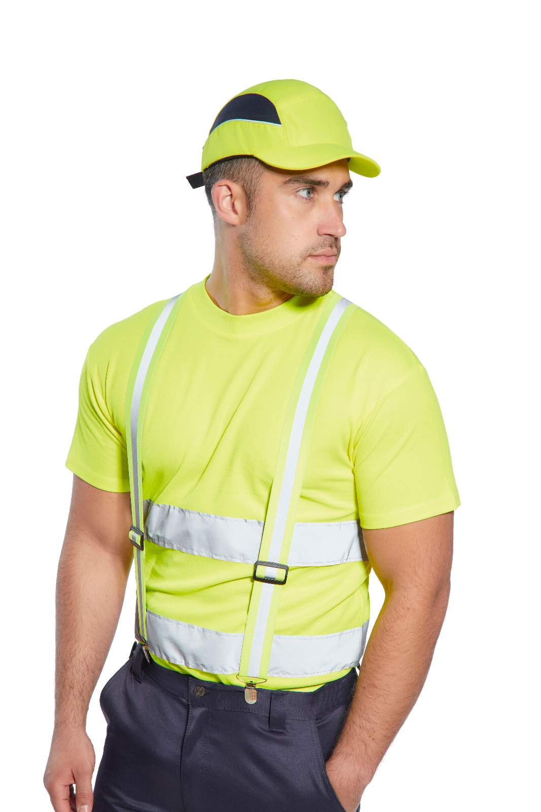 PORTWEST AIRTECH BUMP CAP HI VIS YELLOW ADJUSTABLE PS59 | eBay