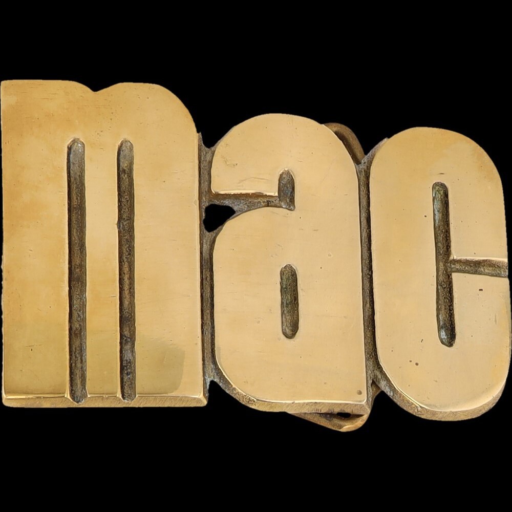 Neuf Laiton Mac Imperméable Mackie Mccoy Mackayla Porte-Nom 1970s NOS ...