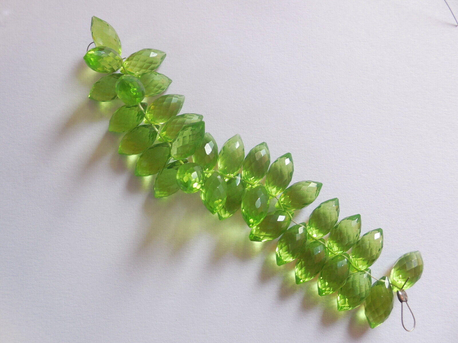 10 Pcs Strand Hydro Prediot Green Quartz Micro Faceted Dew Drop ...