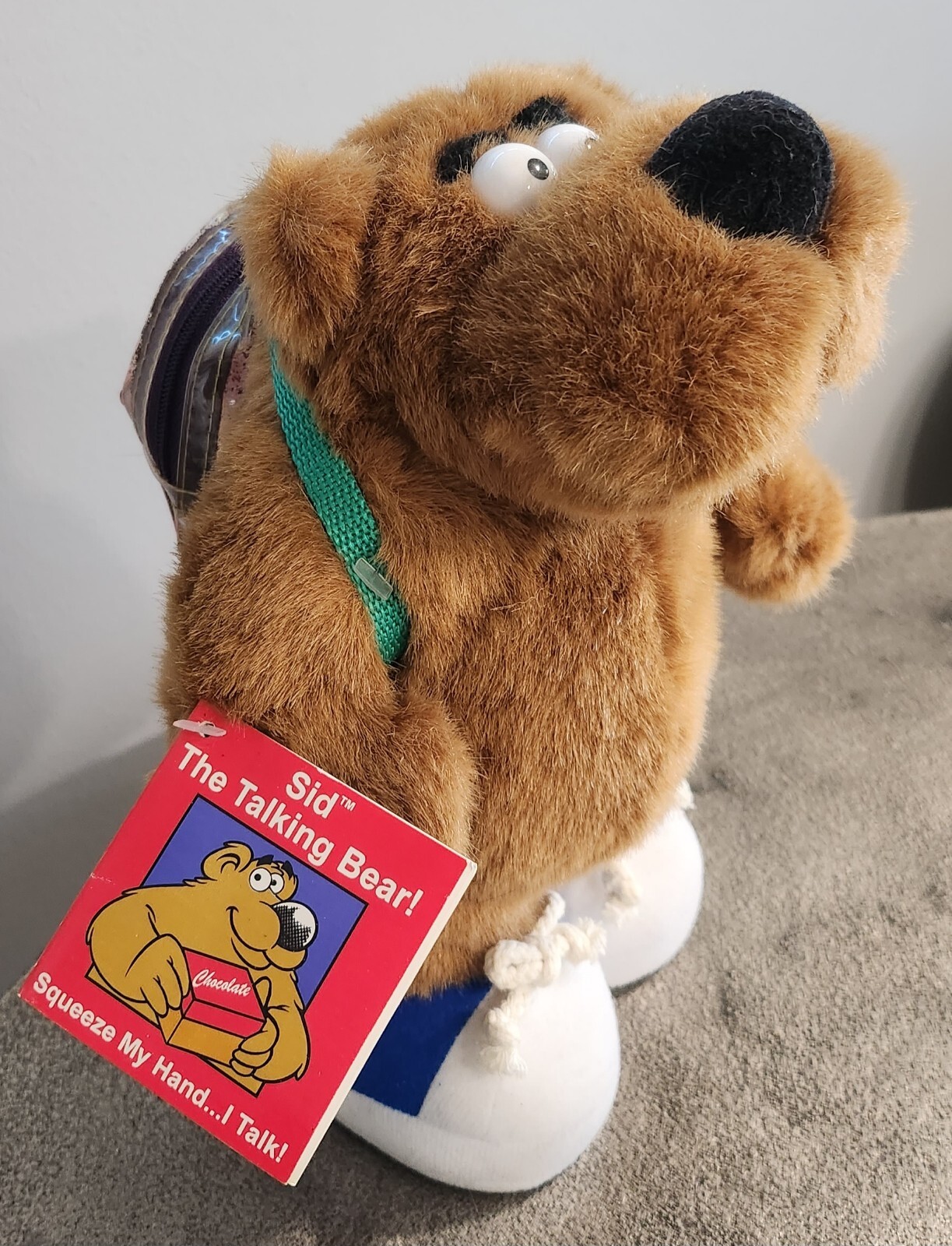 Vintage NEW 1998 Sid The Talking Bear Plush I Love Chocolate Stuffed ...