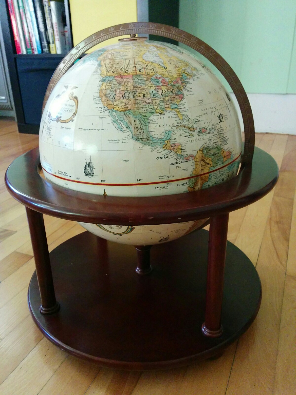 Replogle 12 Inch Diameter Globe Platinum Classic Series W/Wood Base 1997 Bombay | eBay