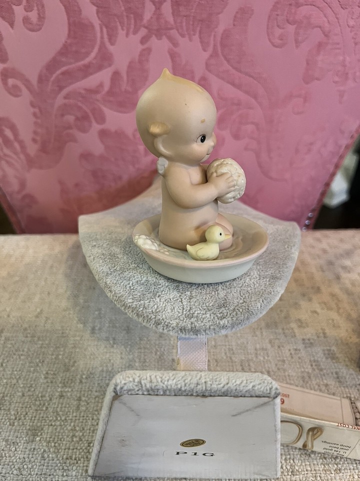 Enesco 1991 KEWPIE Bisque Doll Bath-time With Rubber Duckie | eBay