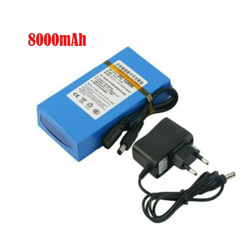 DC12800 DC 12V Li-ion Portable 8000mAh Rechargeable Battery Pack For ...