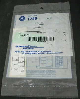 Allen-Bradley 1746-RL51 Label Kit Series A | eBay