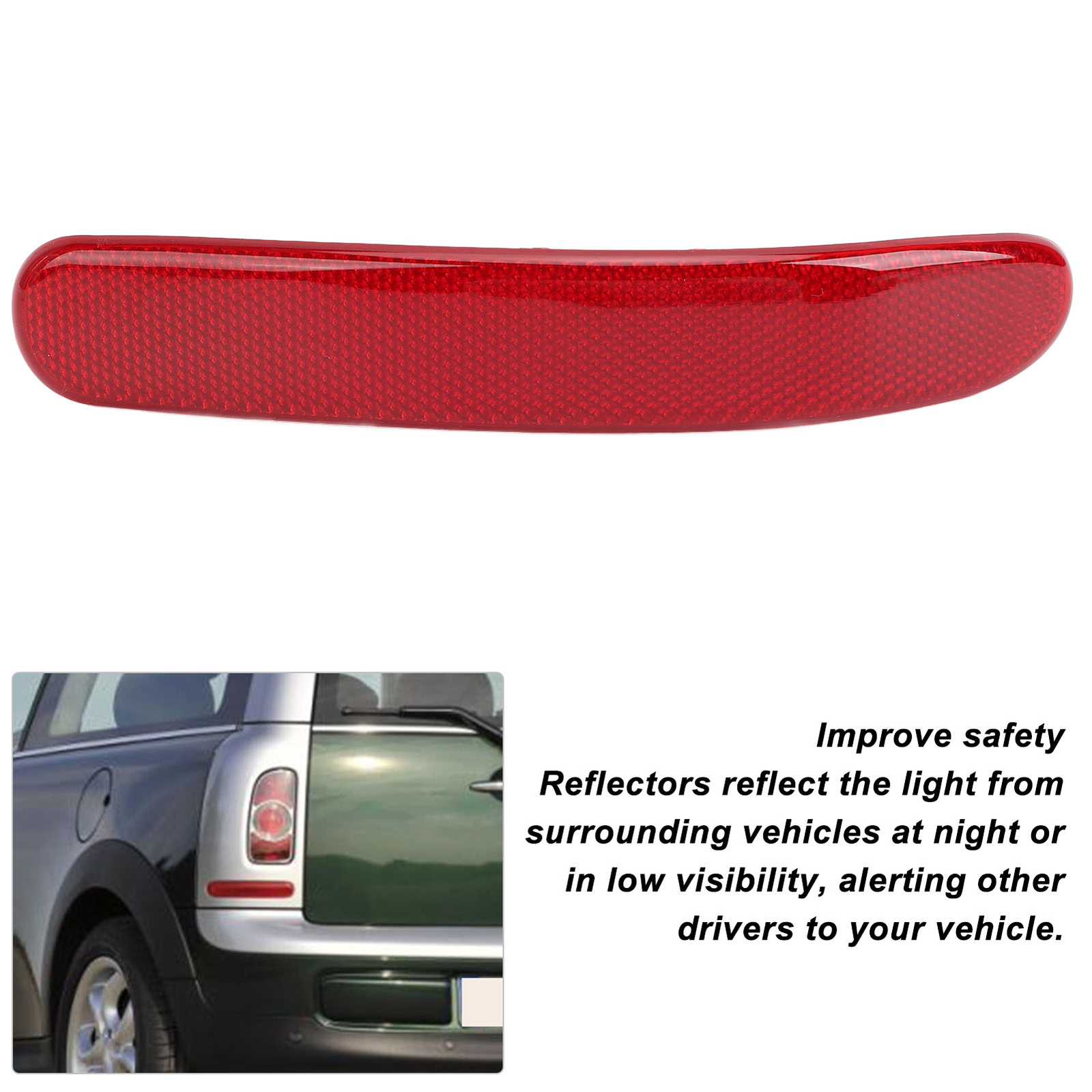 Car Right Rear Bumper Reflector Increased Safety Unique Decorative ...