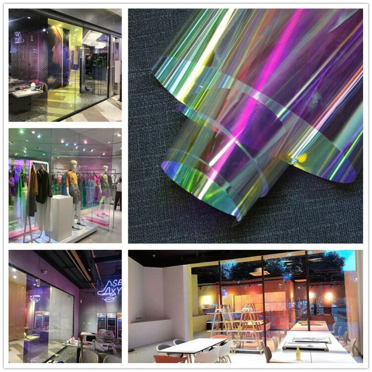 Rainbow Window Film Dichroic Window Glass Tint Iridescent Glass ...
