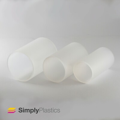 Frosted Extruded Acrylic Plastic Perspex Tube Pipe / Various Diameters ...