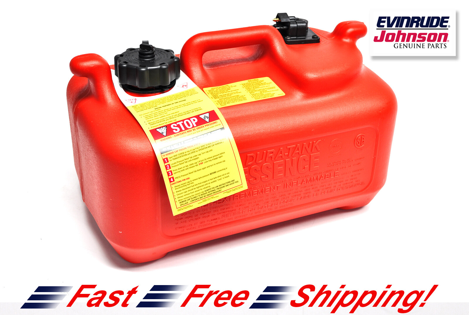 OEM OMC Johnson Evinrude Portable 6 Gallon Fuel Tank (Dura Tank ...