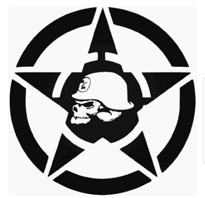 METAL MILITIA STAR Vinyl Decal -Sticker for Car Truck Bumper Wall ...