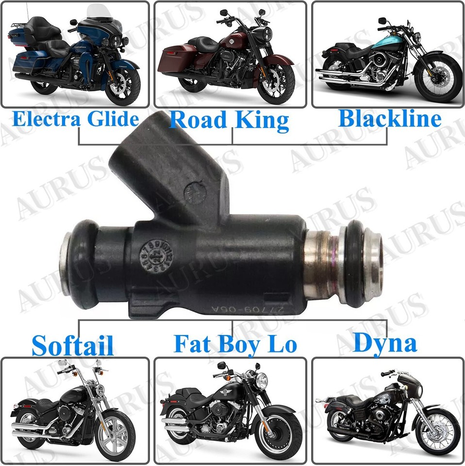OEM AURUS NEW Fuel Injector for 2006-2015 Harley-Davidson Dyna Softail ...
