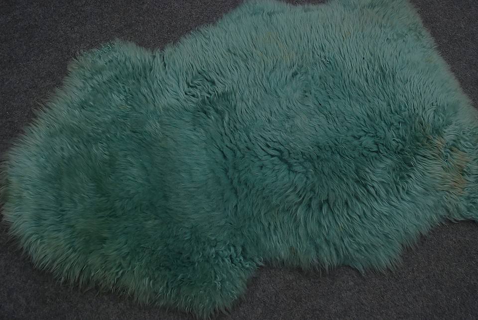 100% Natural Fur Sheep Skin Rug Luxury Throw Silky Warm Floor Mat 225 ...