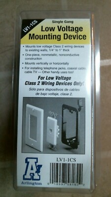 Arlington LV1-1CS Single Gang Low Voltage Mounting Device, FREE ...