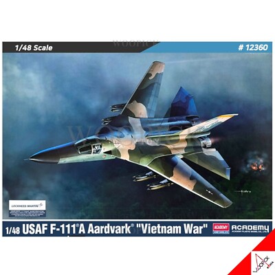 Academy 1/48 USAF F-111 A Aardvark "Vietnam War" Aircraft Model kit Toy ...