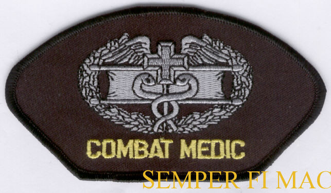 COMBAT MEDIC HAT PATCH US ARMY AIR FORCE VETERAN GIFT DOC MEDICAL PIN ...