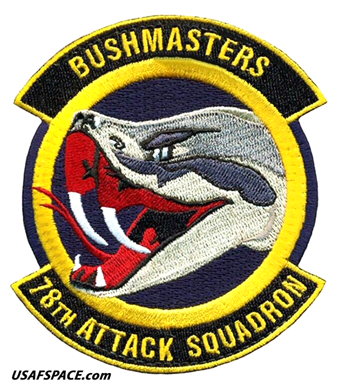 USAF 78TH ATTACK SQ -78 ATKS-MQ-9 Reaper UAV DRONE-Creech AFB-ORIGINAL ...