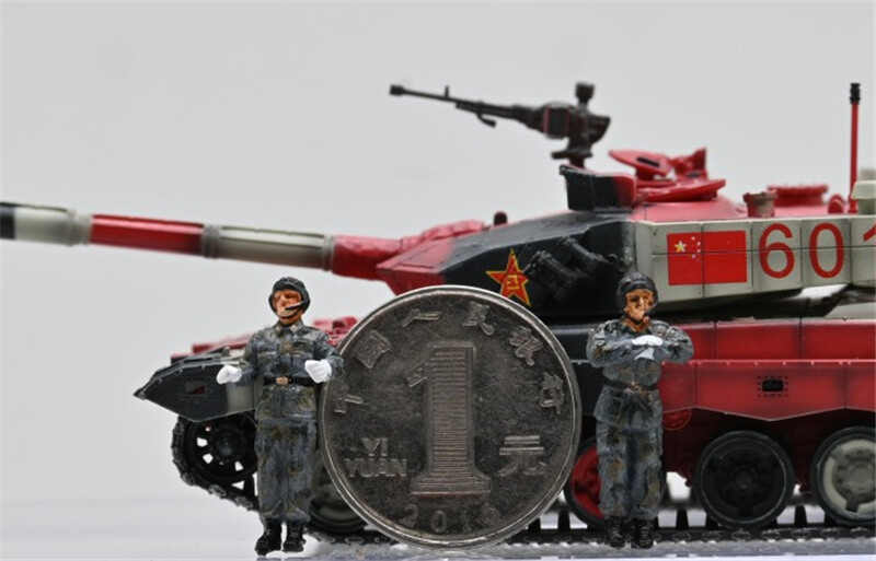 3R Chinese Armored 2 Person A Group Figures ONLY 1/72 ABS Figure Pre ...