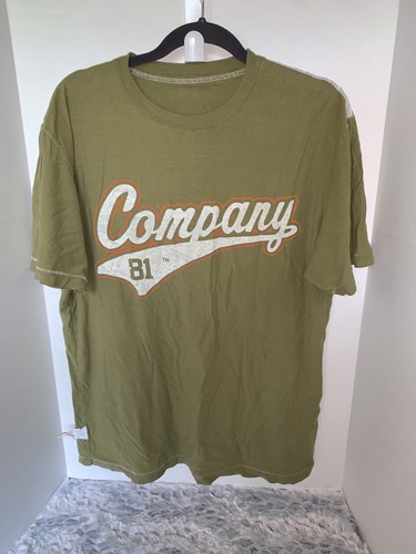 Company 81 Shirt Mens Pullover Short Sleeve Crew Neck Olive green Large ...