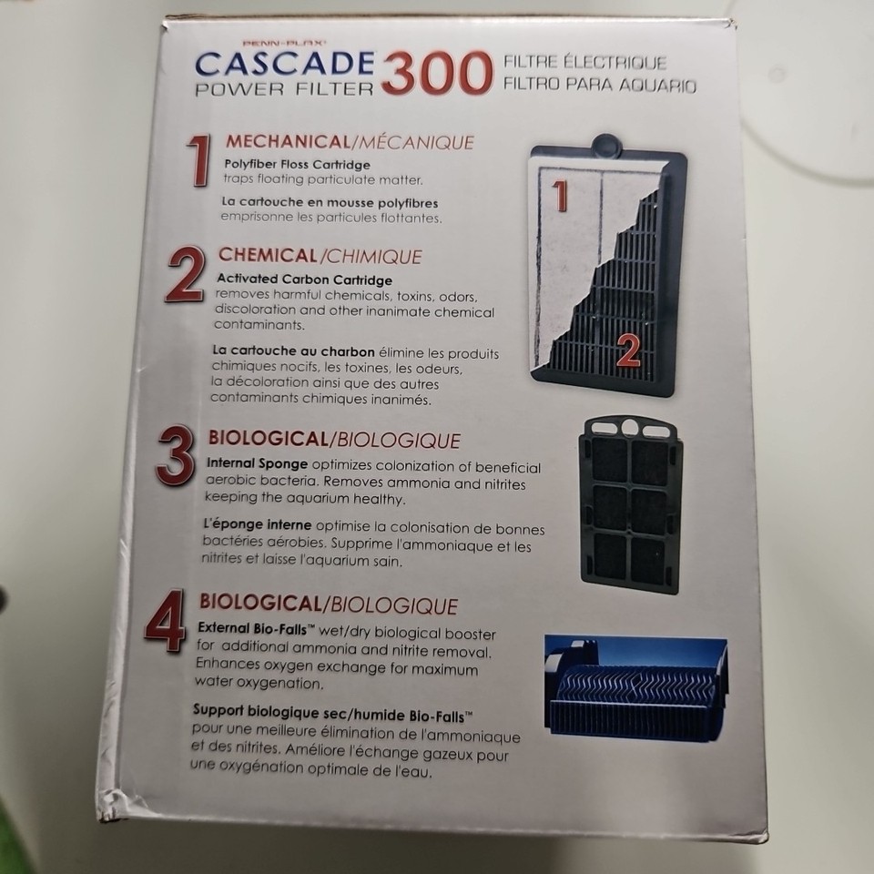 Penn-Plax Cascade 300 GPH Power Filter Bio-Falls | eBay