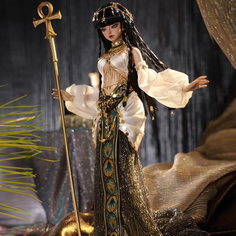 Full Set 1/4 BJD Doll Resin Snake Body Egyptian Mythology Girl Face ...