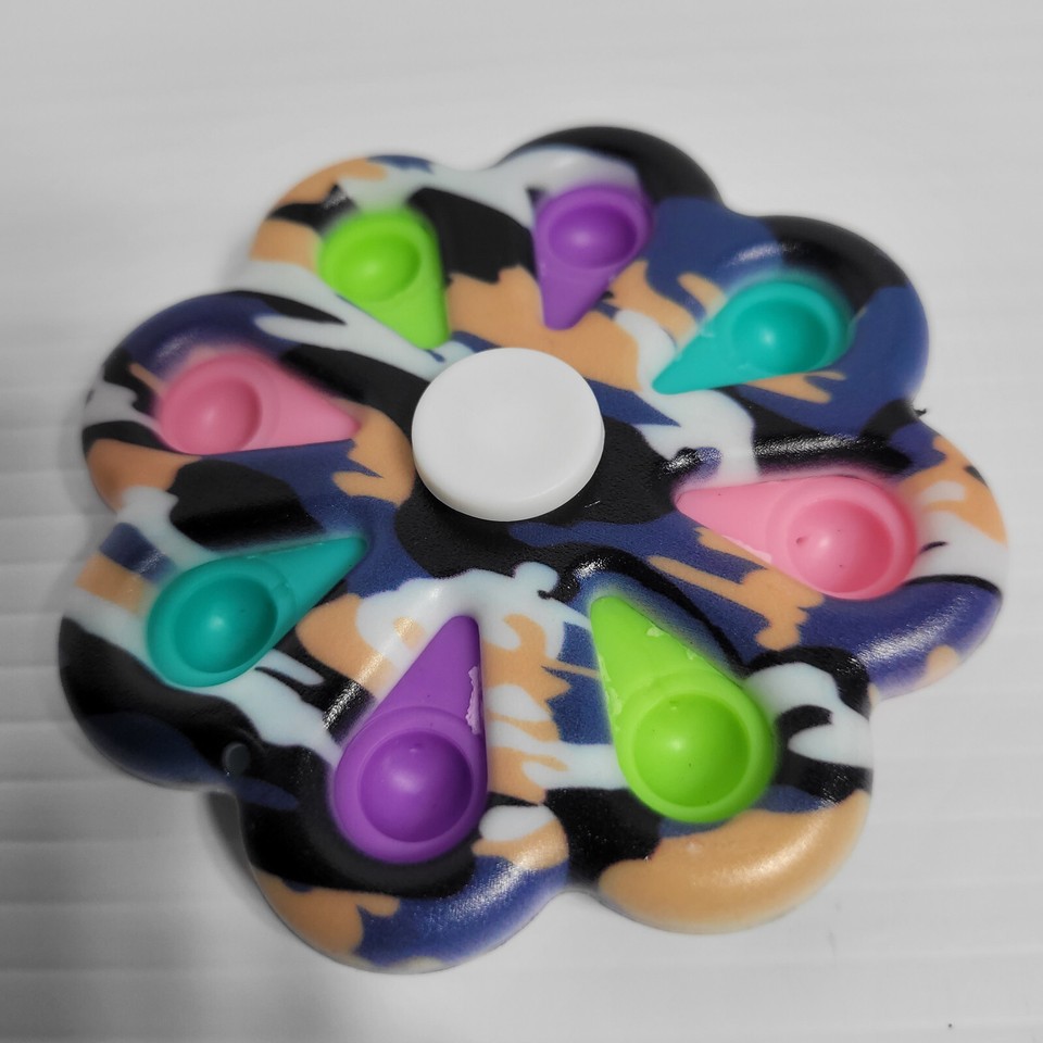 Pop It Push It Fidget Toy Bubble Sensory Stress Relief Kids &Family ...