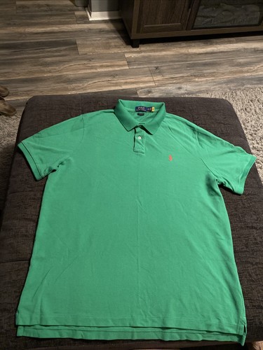 Ralph Lauren Polo Men’s Size XL TG Green -red Pony Classic Fit Polo | eBay