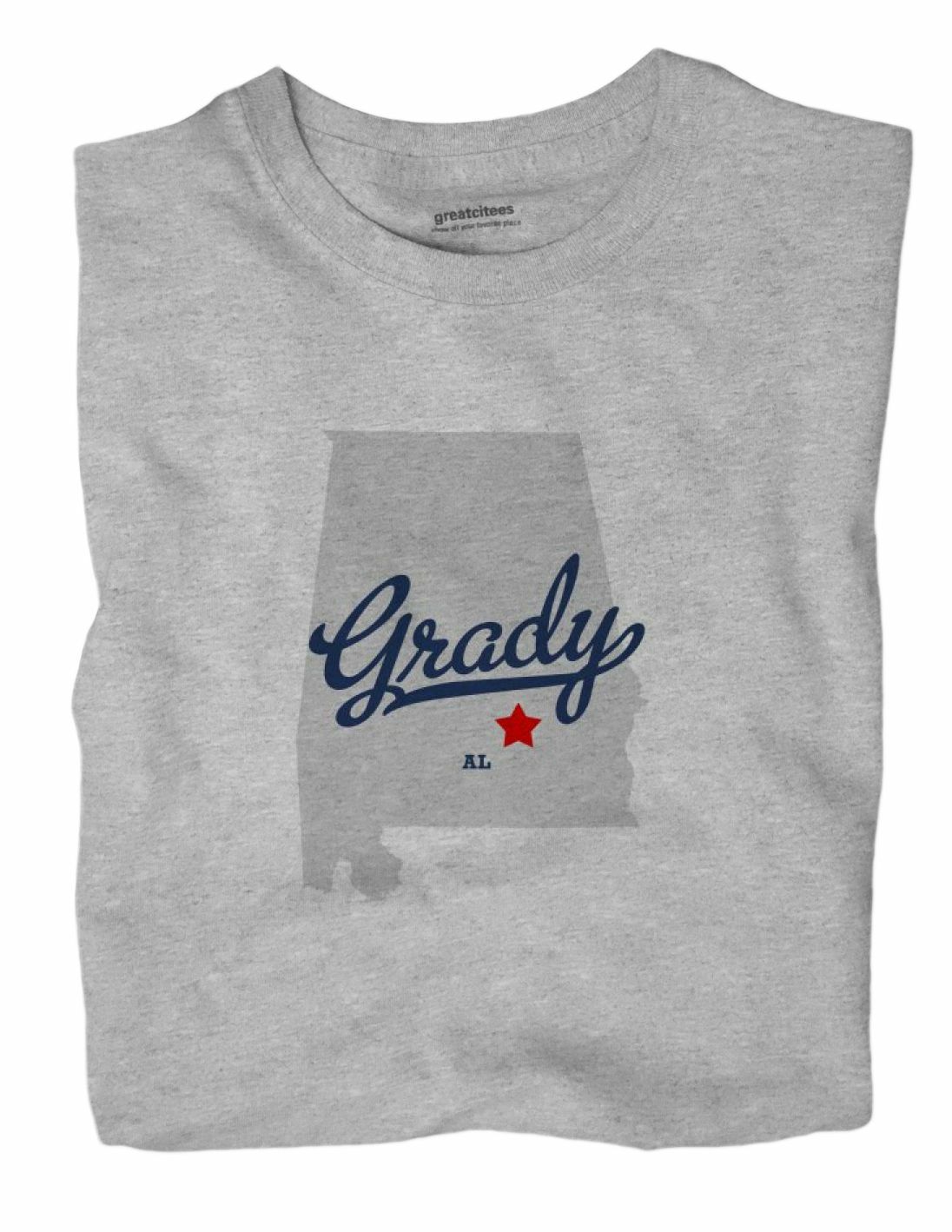Grady Alabama AL T-Shirt MAP | eBay