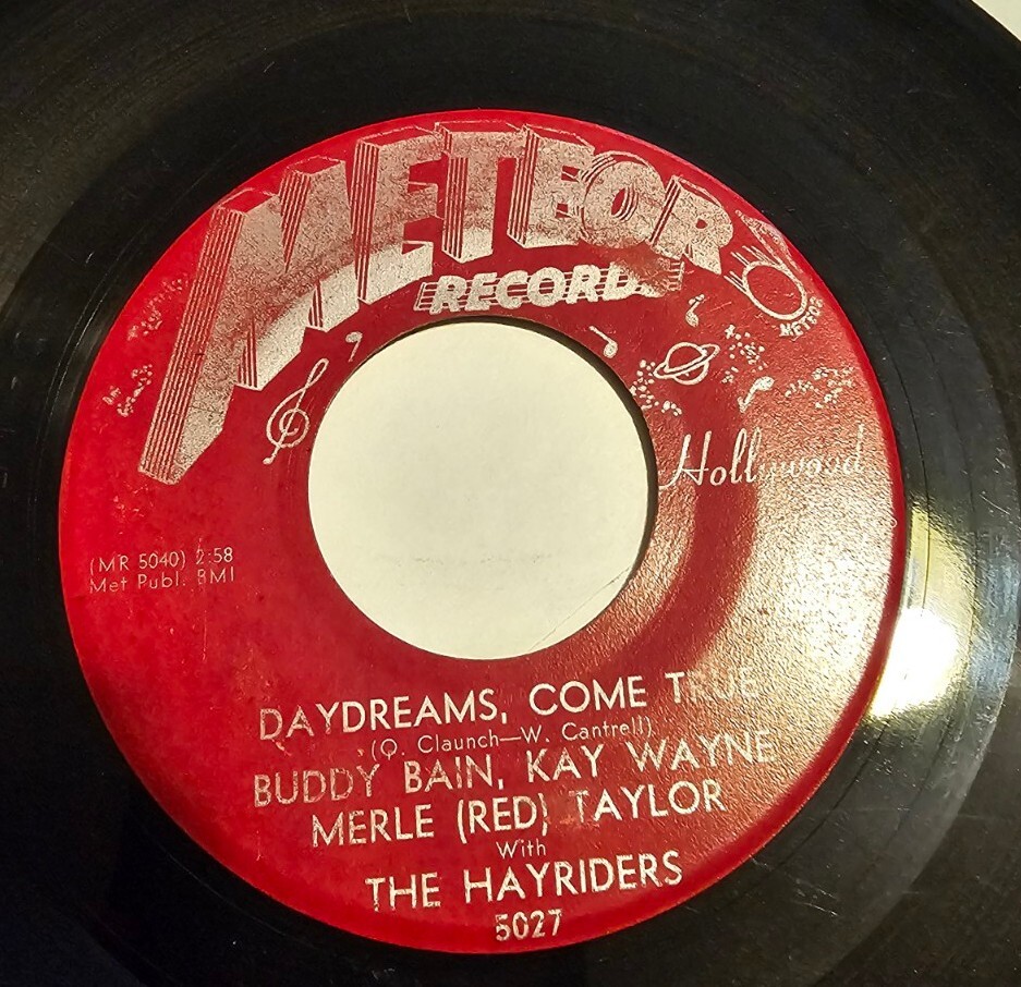 Country Rockabilly 45 Buddy Bain Kay Wayne Merle Taylor Meteor # 5027 ...