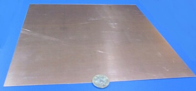 110 Copper Sheet 1/2 Hard H02 .062" Thick x 12.0" Wide x 12.0" Length ...