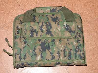 10"x13" MARPAT CAMO Padded 2 Pistol Gun Case Front Pouch & Interior Mag ...