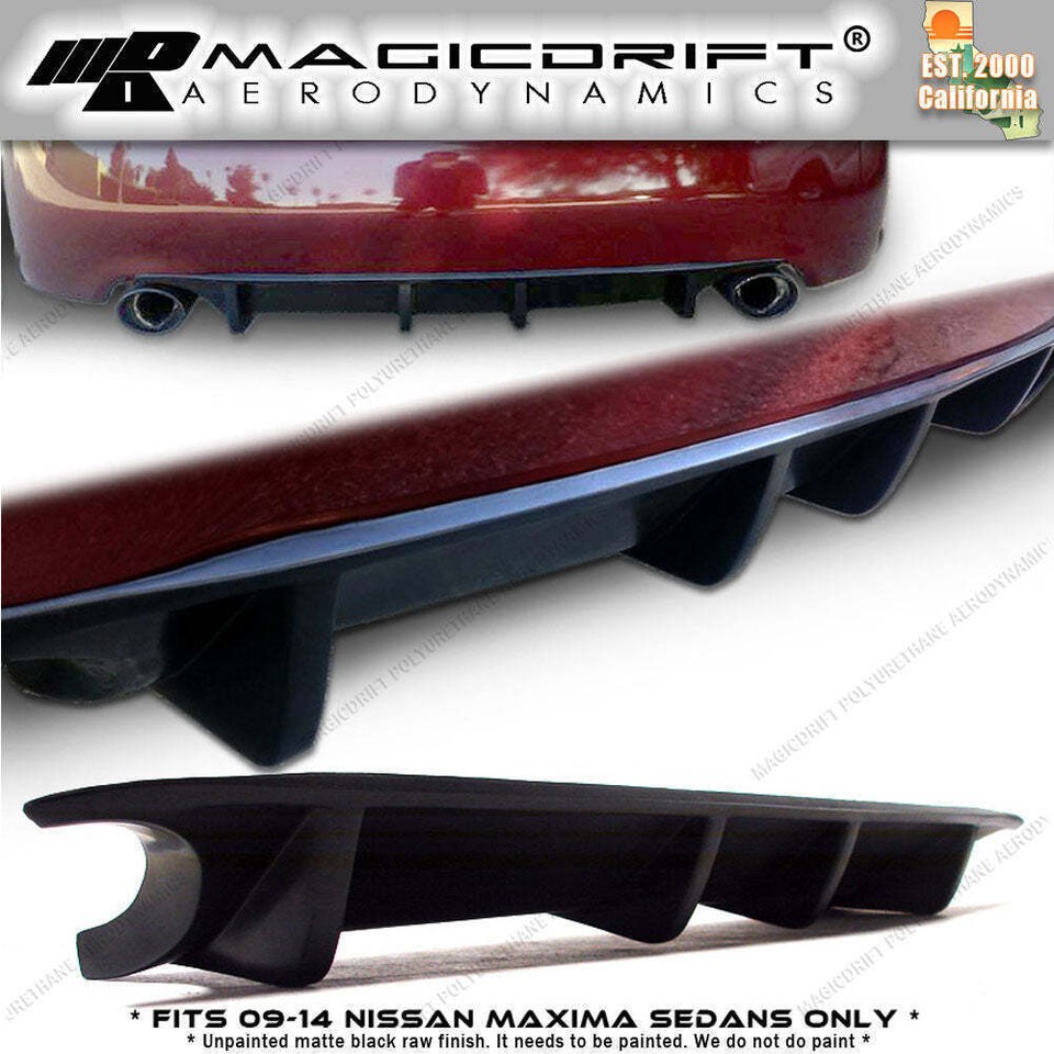 For 09-15 Nissan Maxima VIP Front and Rear Bumper Lip Diffuser Body Kit ...