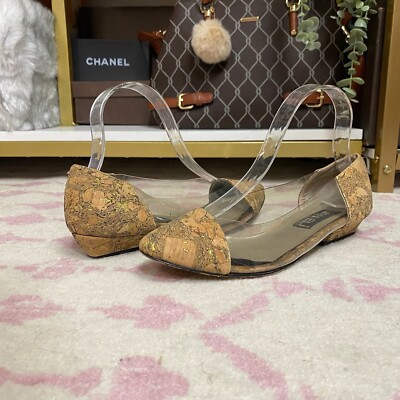 Van Eli Clear Point Toe Flats Made in Italy 7.5M | eBay