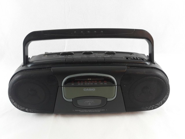 Casio Portable Stereo Cassette Player Recorder Am FM Radio Receiver Sd ...