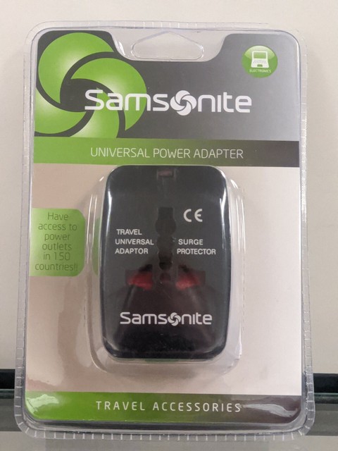 Samsonite Worldwide Travel Universal Power Adapter Black for sale ...