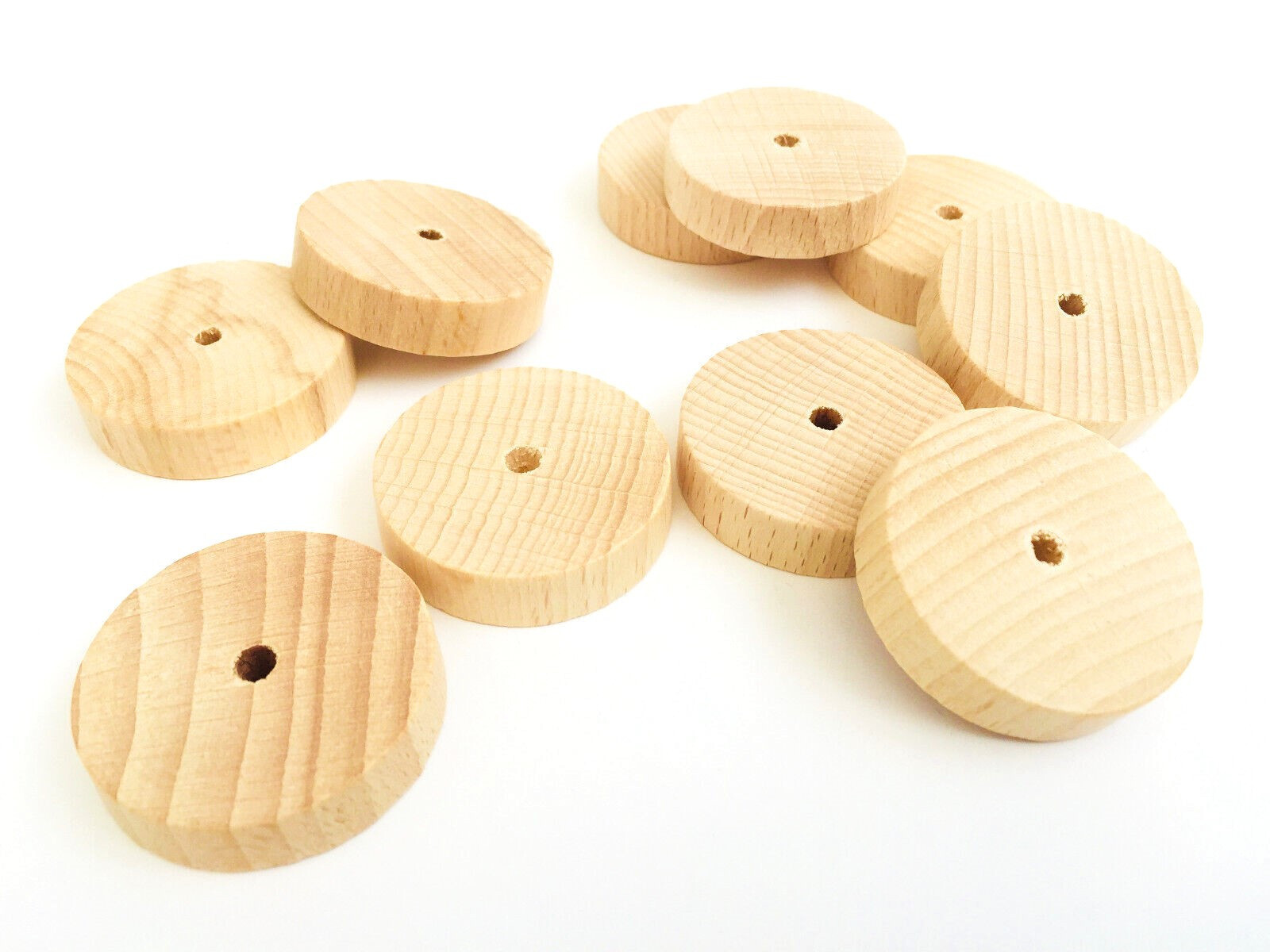 Wooden Wheels Model Making Kits Axles Pulleys - Wood Toy Car Train - 20 ...