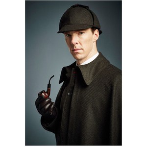 Sherlock Benedict Cumberbatch as Holmes Holding Pipe 8 x 10 Inch Photo ...