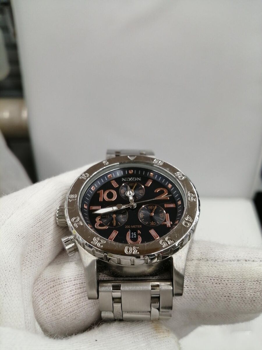 NIXON THE38-20 CHRONO Quartz Women's Watch Black Dial Analog NIXON THE38-20 CHRONO Quartz Women's Watch Black Dial Analog