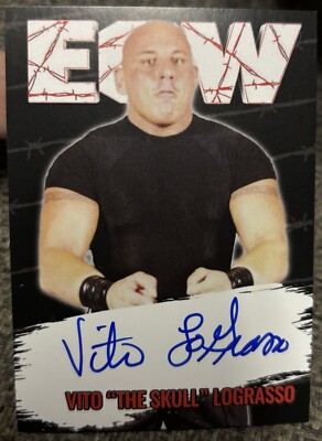 ECW Auto card Vito The Skull Lograsso Big Vito Wwe Wcw Da Baldies | eBay