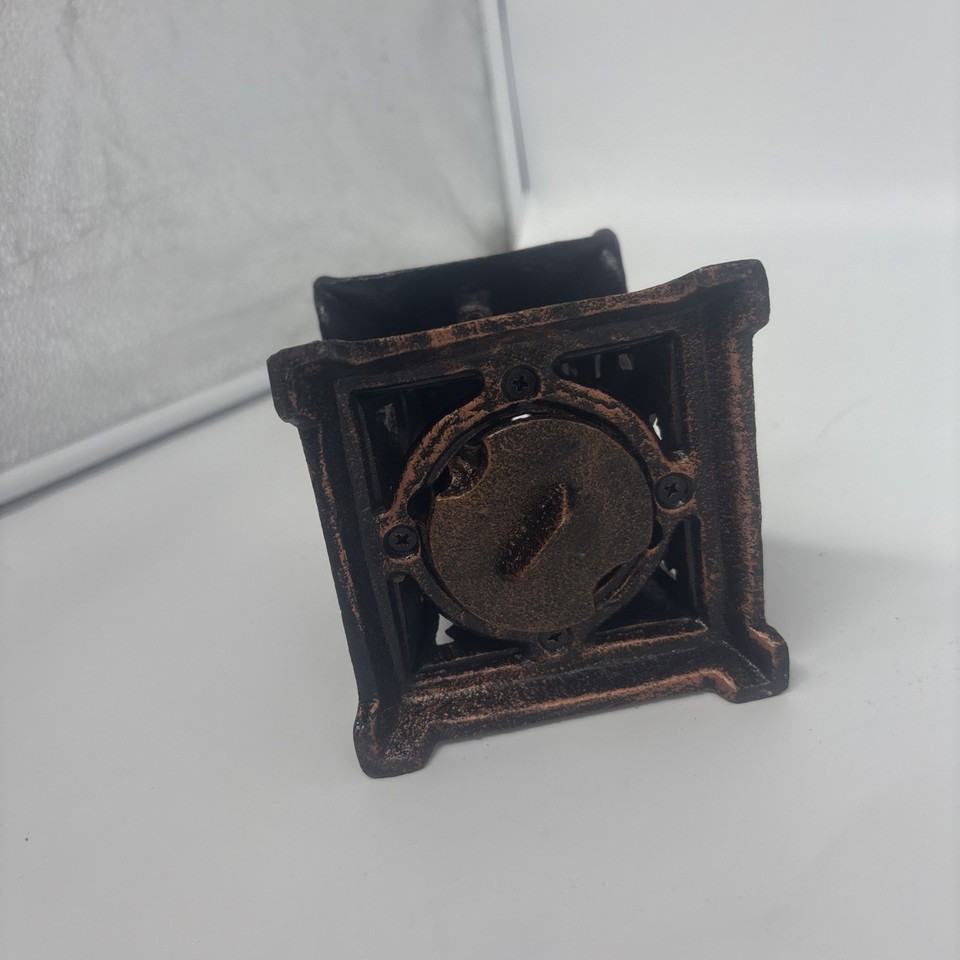 Partylite Pagoda Bronze Cast Iron Lantern Tealight Candle Holder~Rose ...