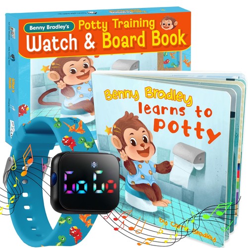 Potty Training Watch & Board Book for Kids – A Water Resistant Potty ...