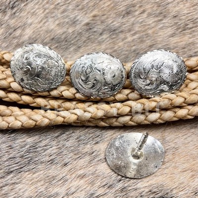 Moran Silver Vintage Saddle Conchos | eBay